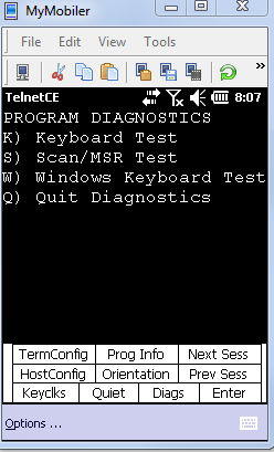 TelnetCE only scanning first character on CipherLab 9700