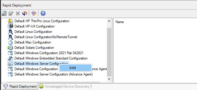 How to Configure an Automatic Ivanti Data Analytics "Rapid Deployment" Agent Deployment Task