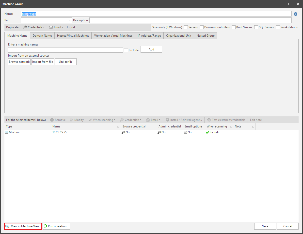 How to Export a List of Machines to CSV from a Machine Group