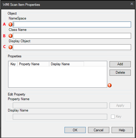 How to scan for custom Windows Management Instrumentation ( WMI ) items