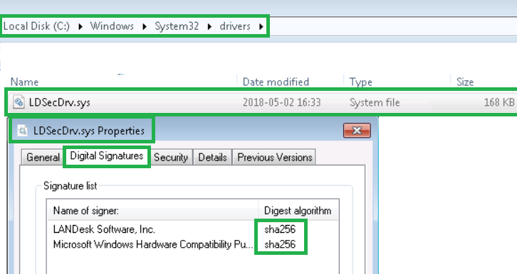 Issue: Errors regarding digital signature after installing Ivanti ...