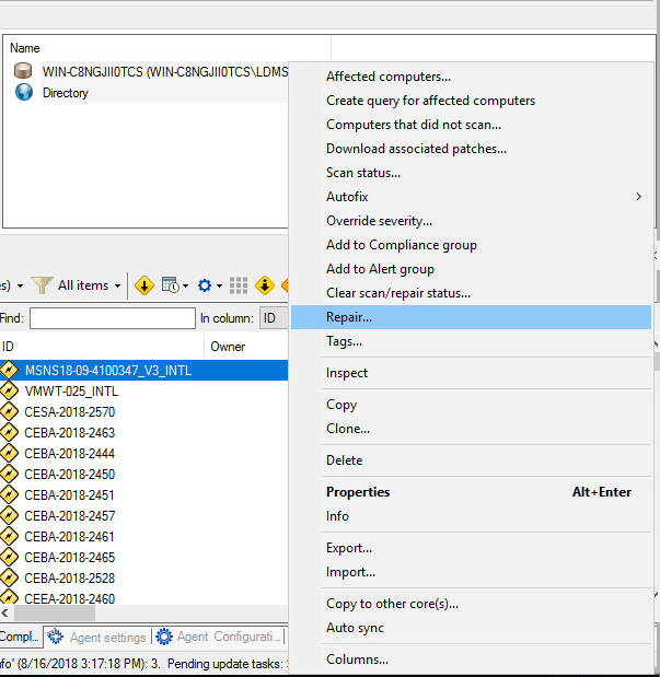 How to create a basic Repair task using EPM