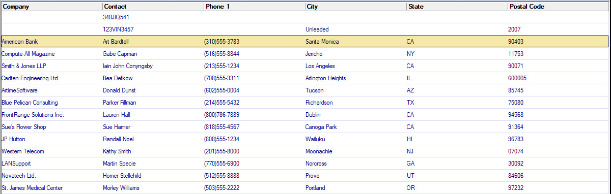 How to set a sort on the Contact List from within the Contact Record