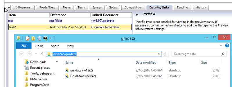 How to add a folder into Details/Links in Opportunity/Projects? It is ...