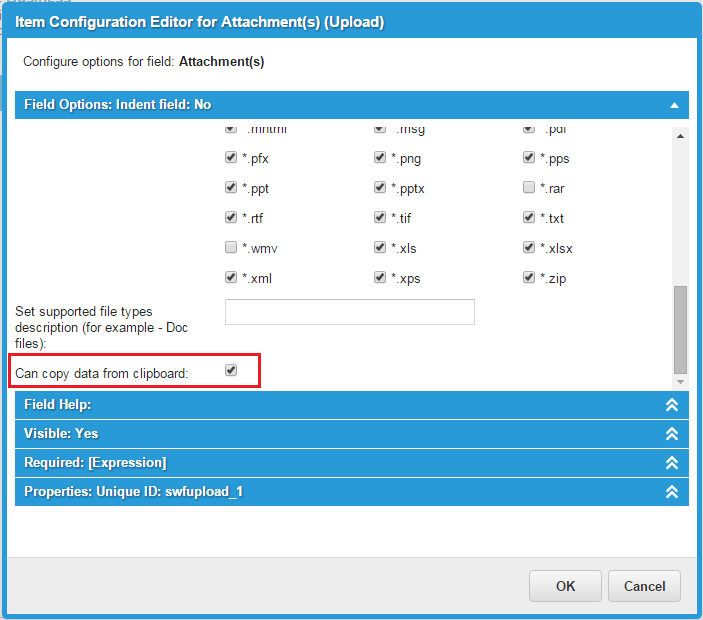 How to prevent the prompt to install the Clipboard Plugin