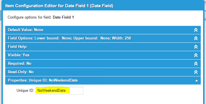 How to validate a field in a Service Request