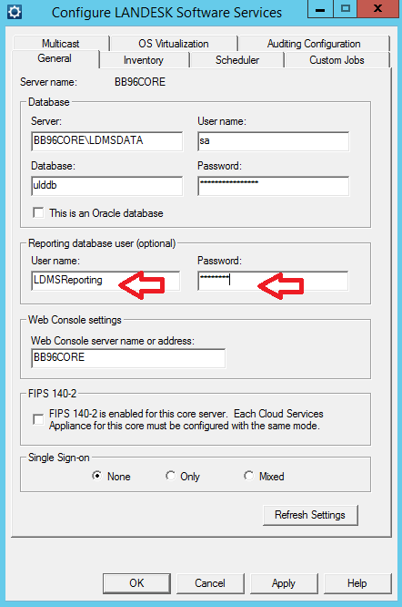 How to Setup LDMS to use a Read Only Account for Running Reports