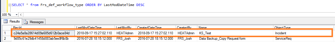 How To: How workflows looks like in SQL database.