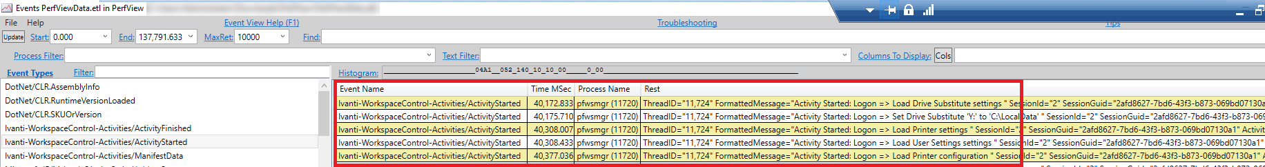 HOWTO: View Ivanti Workspace Control ETW (Event Tracing for Windows) Events