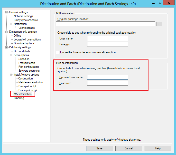 How To: Repair Patches as a Specific User or "Run as Administrator"