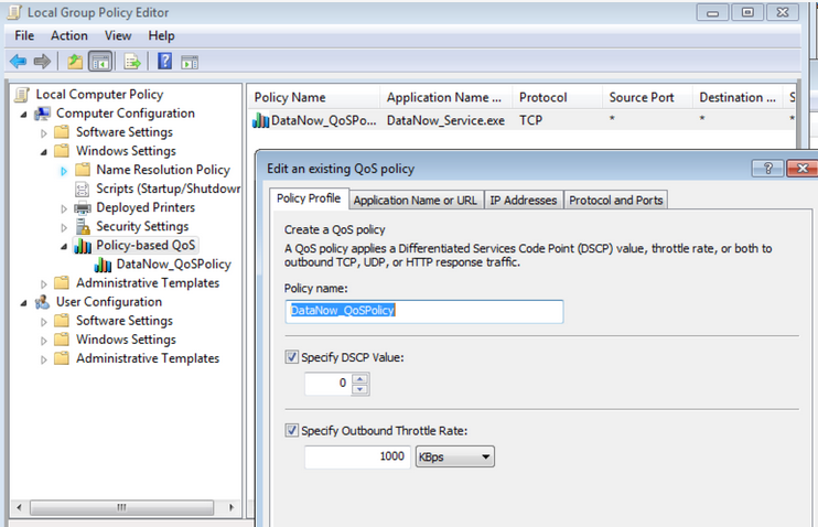 Understanding Windows Client upload throttling