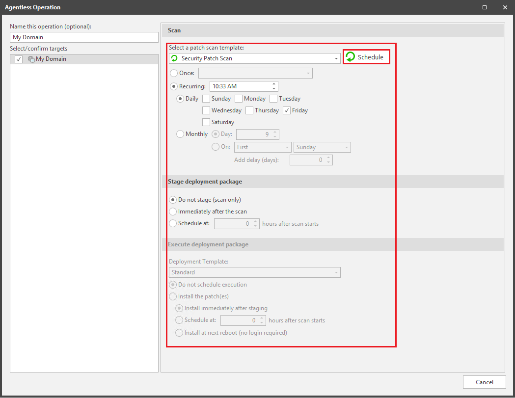 How to Reschedule a Deployment in Ivanti Security Controls