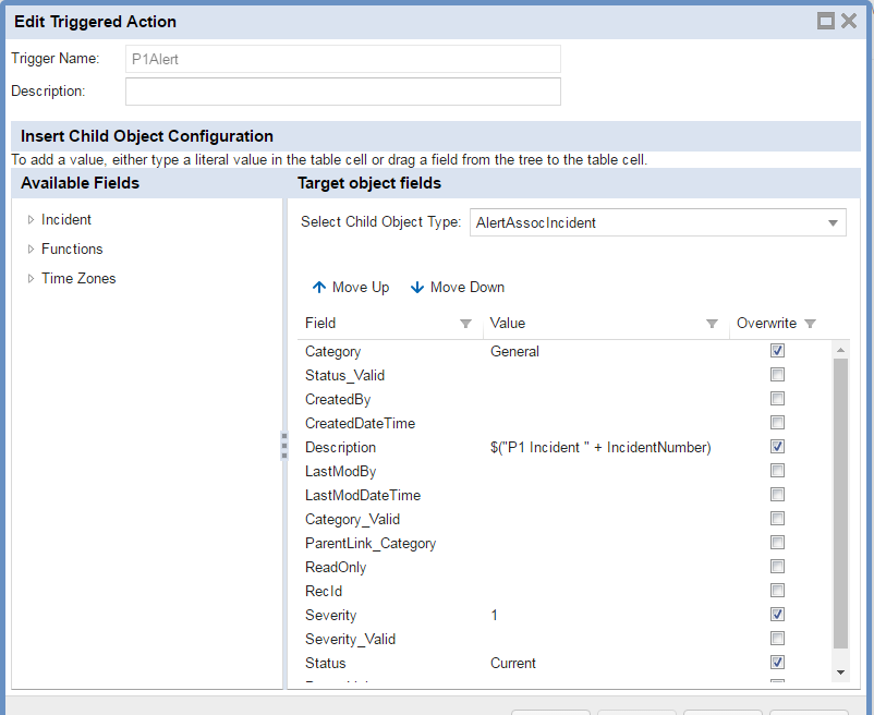 How can we alert users within the application when a new P1 Incident is ...