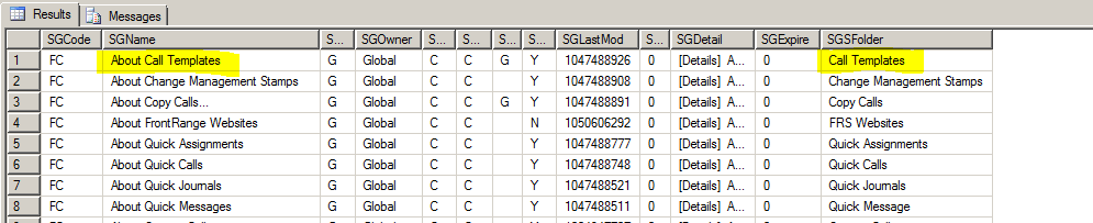 How to find Autotask (definitions) in the HEAT database