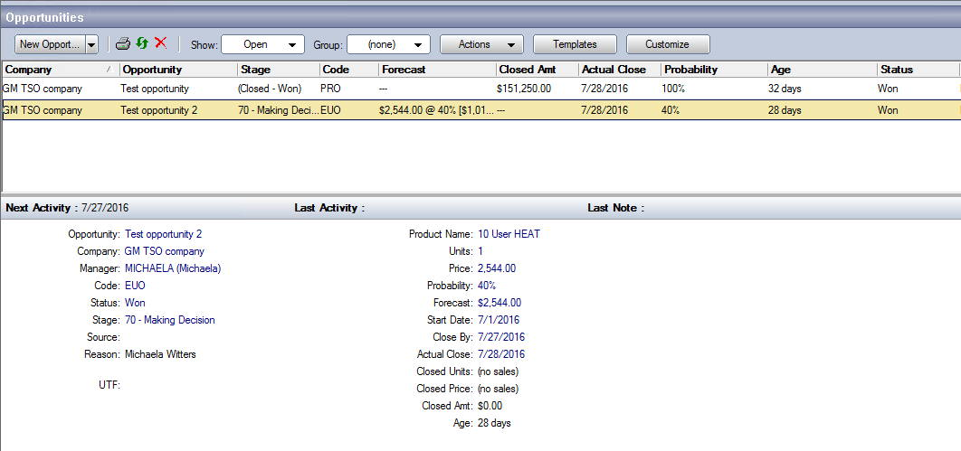 Opportunity Dashboard - Why do some 'Won' opportunities still show in ...