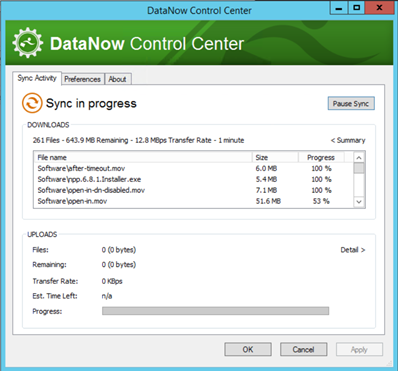 DataNow - Windows Client Sync Prioritisation