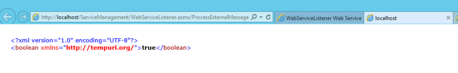 How to test a web service listener in ALM/LPM