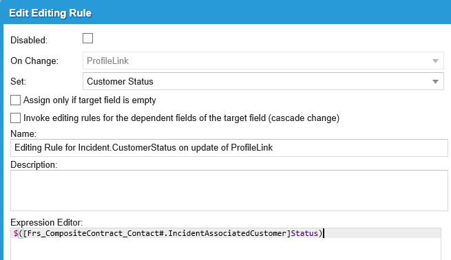 How to prevent to create incident for a non active customer