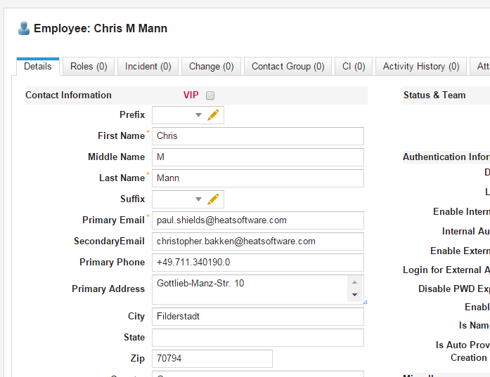Can you link more than one email address to a single employee record ...