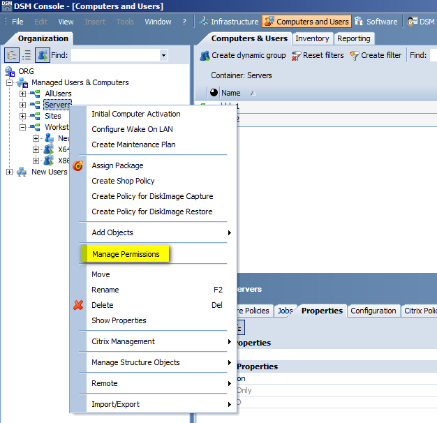 How to add role permissions to DSM Console Users in the Manage Users ...