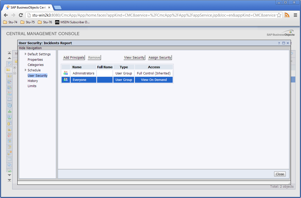 How to share a Crystal Server report with your Web Access Users