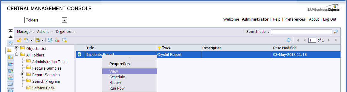 How to share a Crystal Server report with your Web Access Users