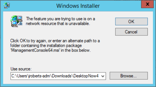 Unable to repair or uninstall various product installs