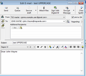 How to change contact format in an email without changing underlying ...