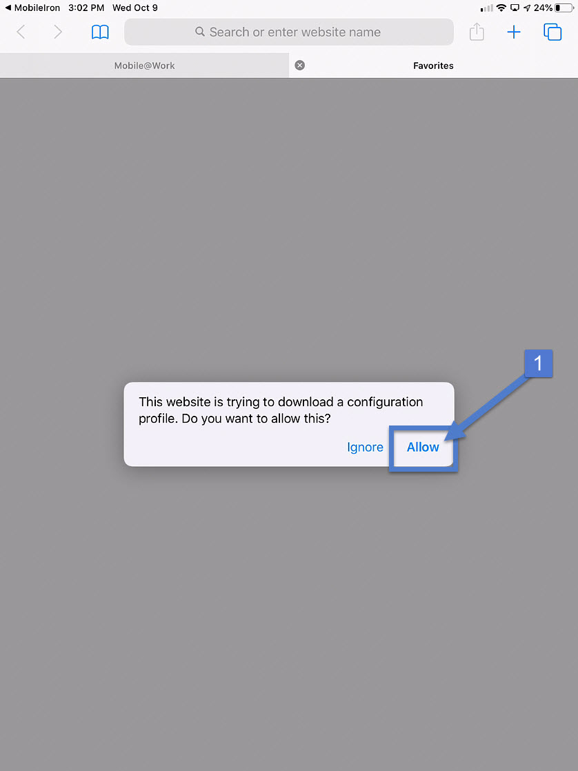 MobileIron Core: iOS End User BYOD Device Registration