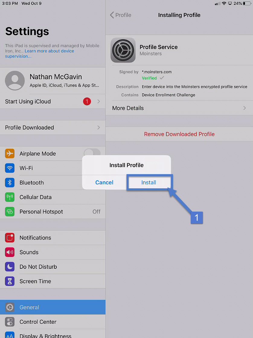 MobileIron Core: iOS End User BYOD Device Registration