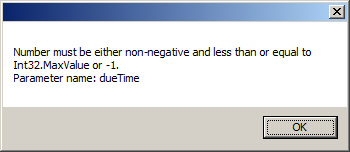 Console login error "Number must be either non-negative and less than ...