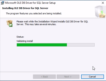 Microsoft OLE DB Driver for SQL Server Setup is required for GoldMine ...