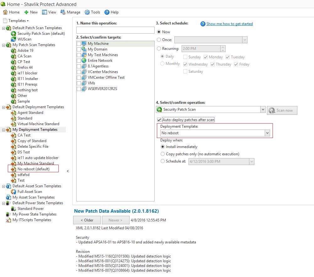 How To: Set the Default Deployment Template