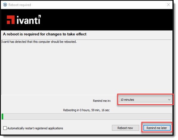 How to Stop a EPM Reboot on a Client