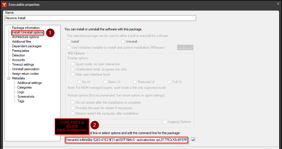How to Install Ivanti Neurons Agent Using Ivanti Endpoint Manager