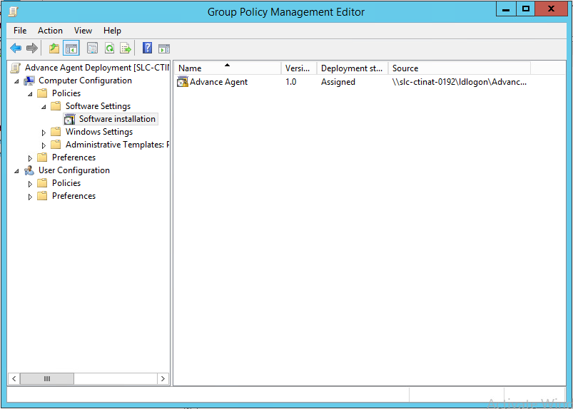 How to Deploy an Advance Agent via GPO