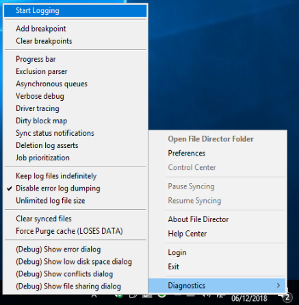 Collecting File Director Logs