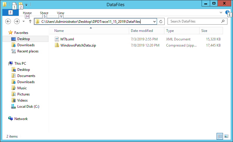 DPDTrace GUI Tool: Used to troubleshoot patch detection issues