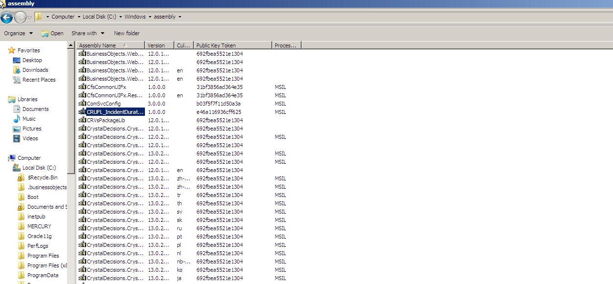 When running a Crystal report you get the message "The Visual Basic UFL ...