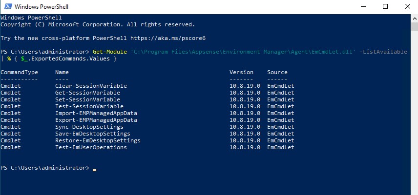 How to find out what EmCmdLet.dll can do