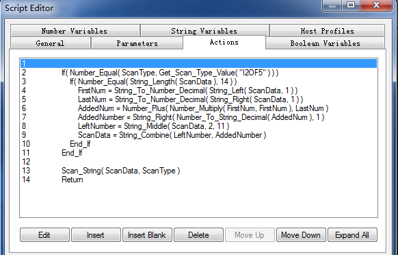 TelnetCE- Using script to only handle specified length of I2OF5 ...