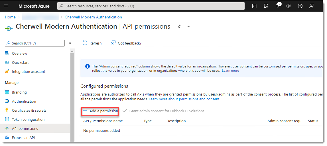 Configuring Modern Authentication Using Microsoft Azure