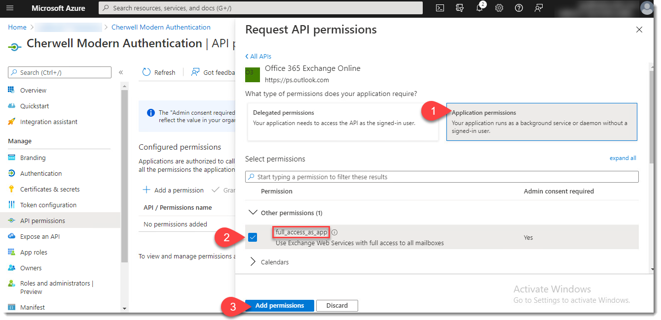 Configuring Modern Authentication Using Microsoft Azure