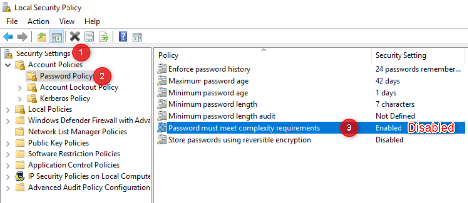 How To Disable The Complex Password Requirement In Windows Server Operating Systems