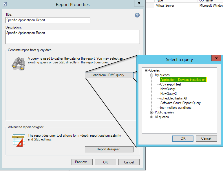 How to create a query for to show devices that have a specific ...