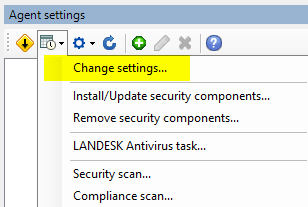 How to Change Ivanti Endpoint Security Settings
