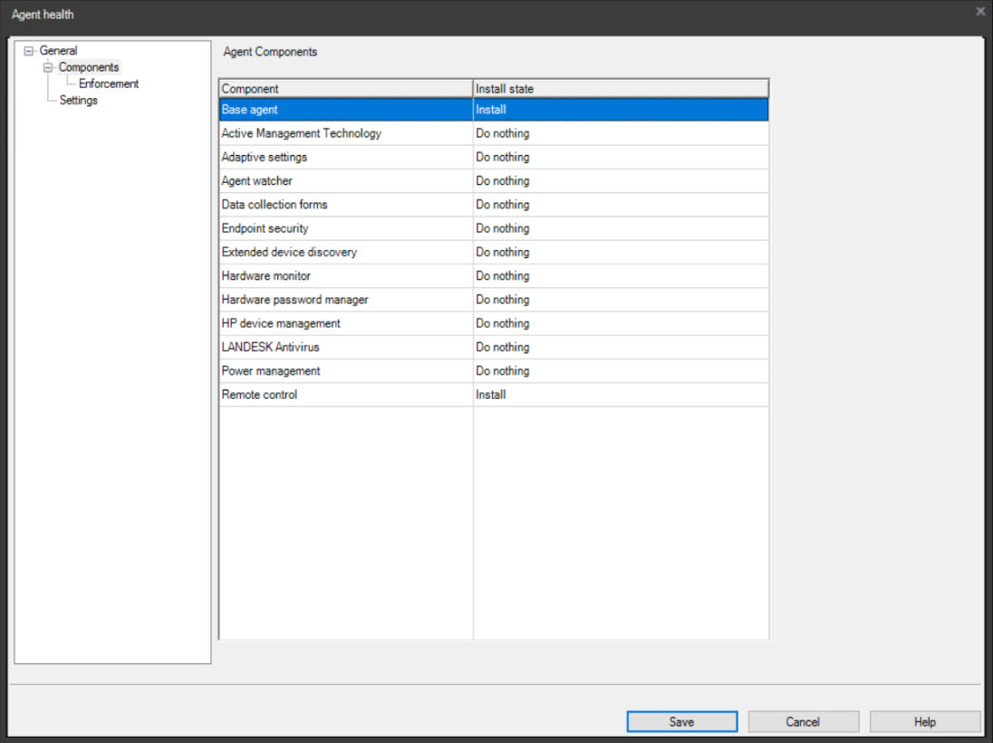 Ivanti EPM Agent Health
