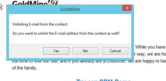 How to unlink an email from a contact record? How to link an email to a ...