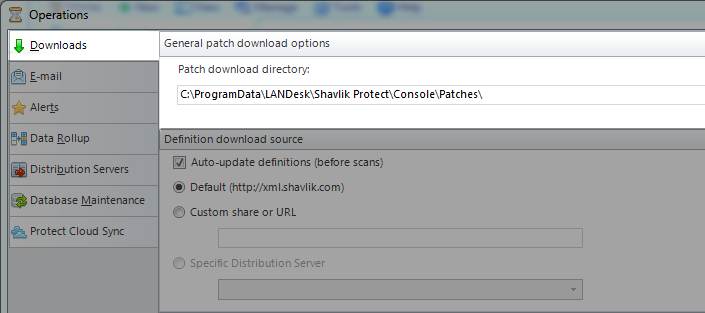 How to: Locate the Patch Download Location on Protect Console
