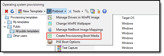How to Create and Troubleshoot Provisioning Boot Media